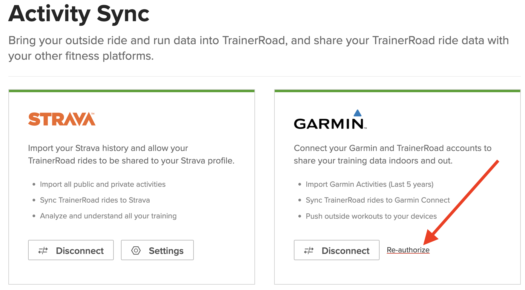 Sync Garmin Connect to TrainerRoad – TrainerRoad