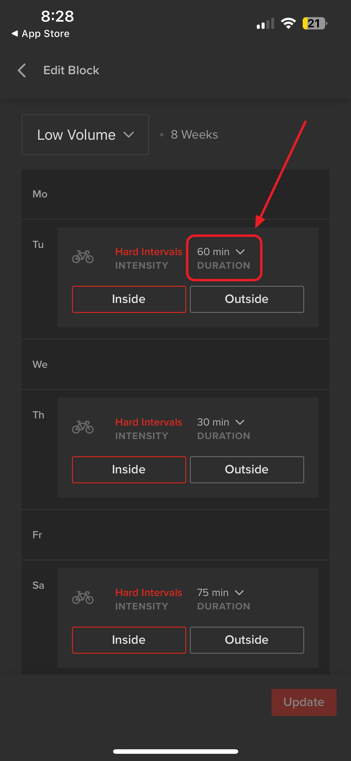 How to Adjust Your Current Plan's Custom Workout Duration – TrainerRoad