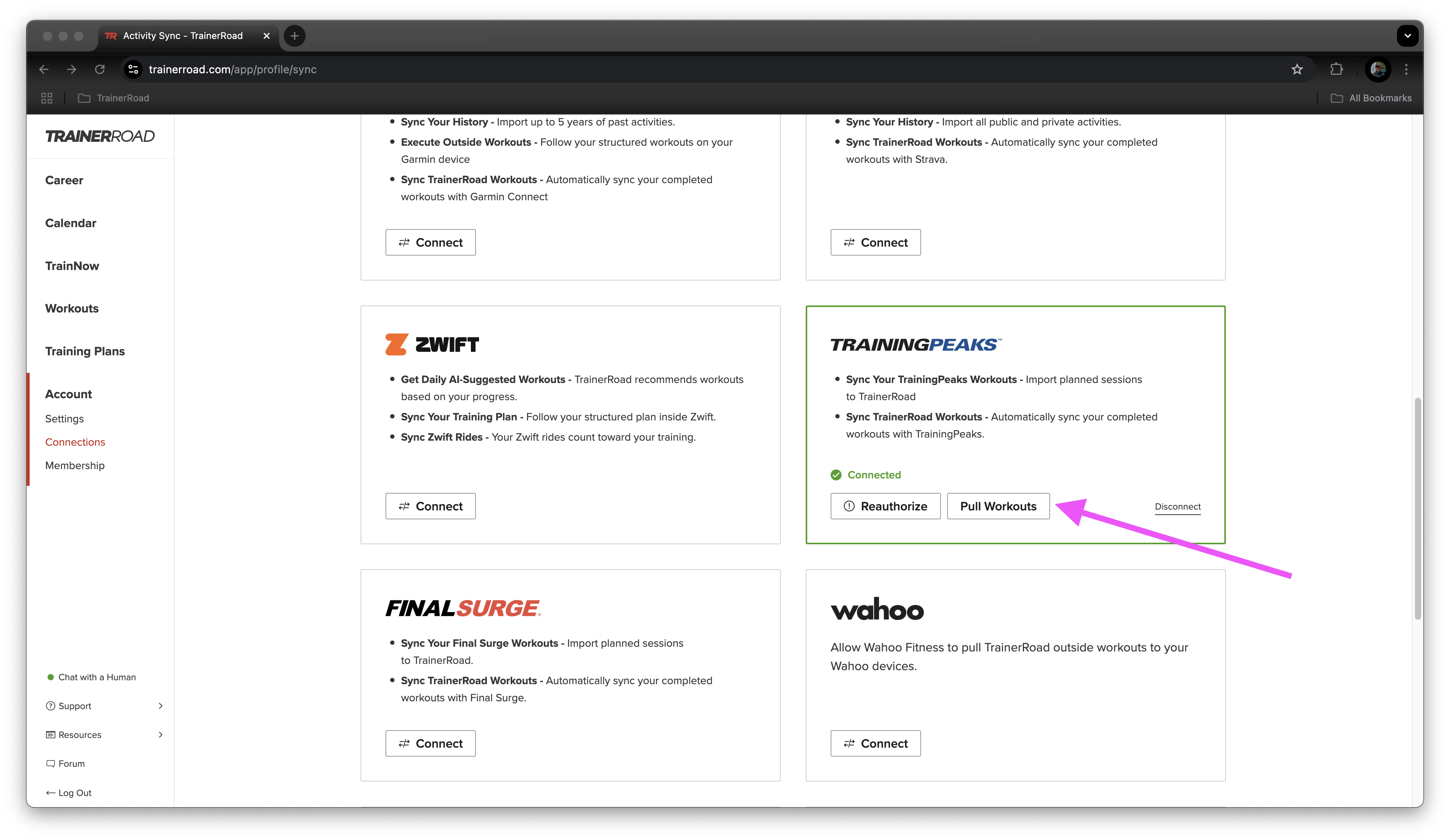 TrainingPeaks – TrainerRoad