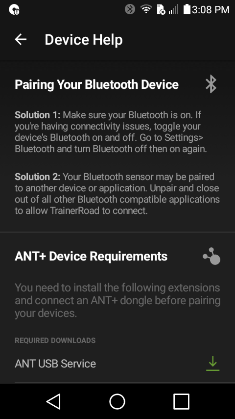 ANT+ Connectivity – TrainerRoad